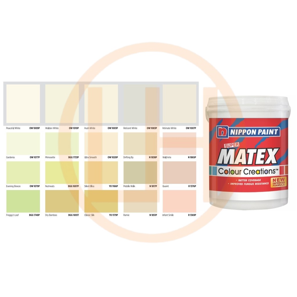 5 Liter Nippon Paint Interior Super Matex - Cat Dalam | Shopee Malaysia