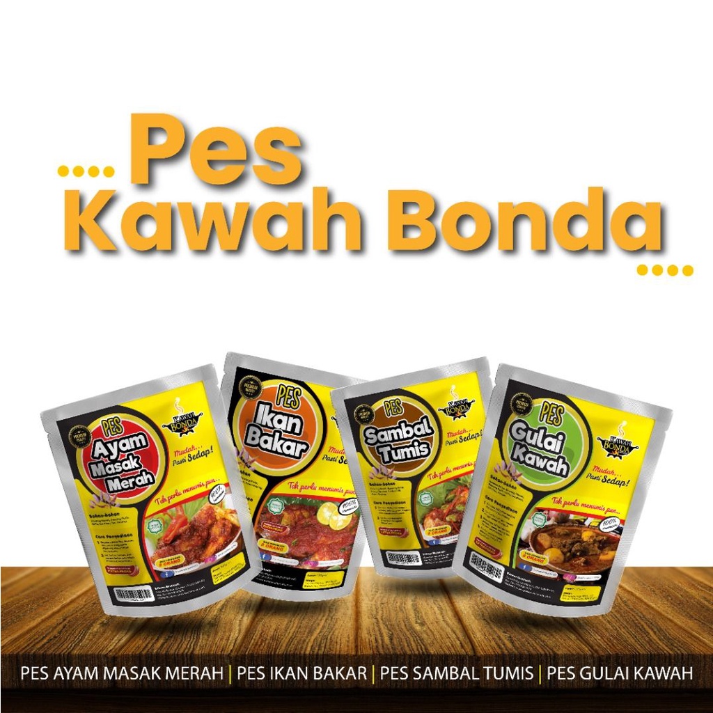 🍜🍜KAWAH BONDA PES Masakan Gulai Kawah | PES Ayam Masak Merah | PES ...