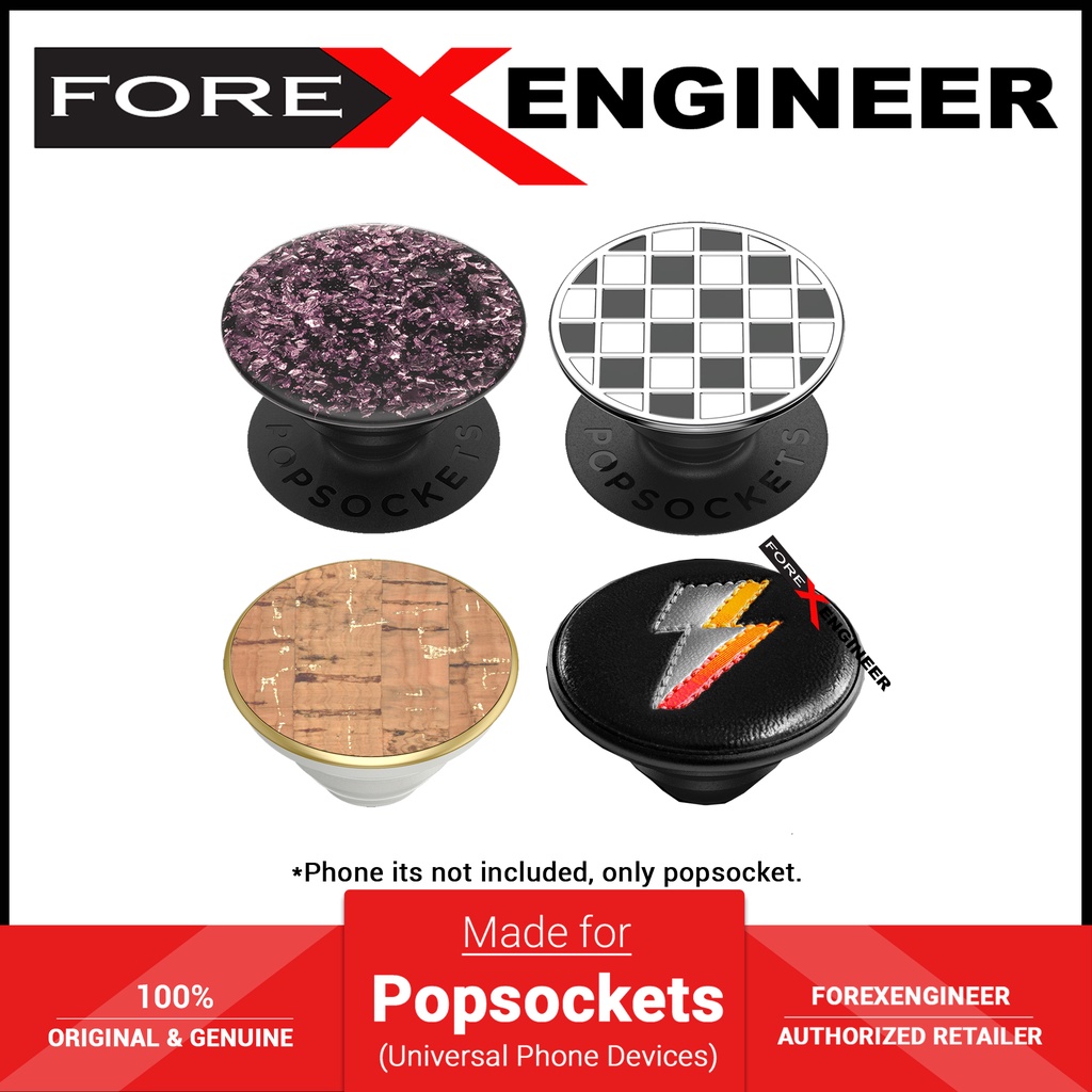 Popsockets Swappable Premium ( Foil Confetti Lilac / Metallic Cork Gold ...