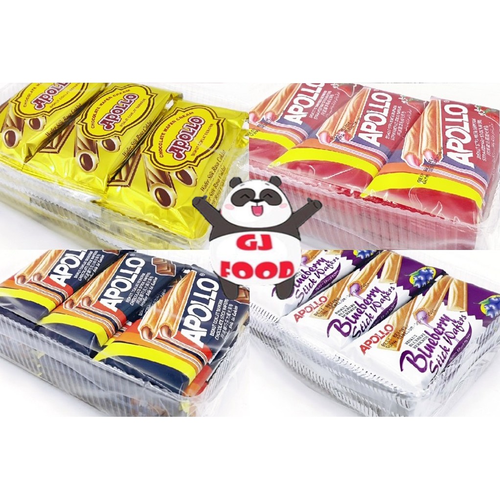 APOLLO CHOCOLATE WAFER STICK/ CHOCOLATE WAFER CREAM/Strawberry Flavor ...