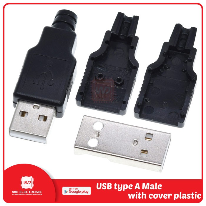 Usb TYPE A MALE WITH COVER USB MALE TYPE A WITH COVER | Shopee Malaysia