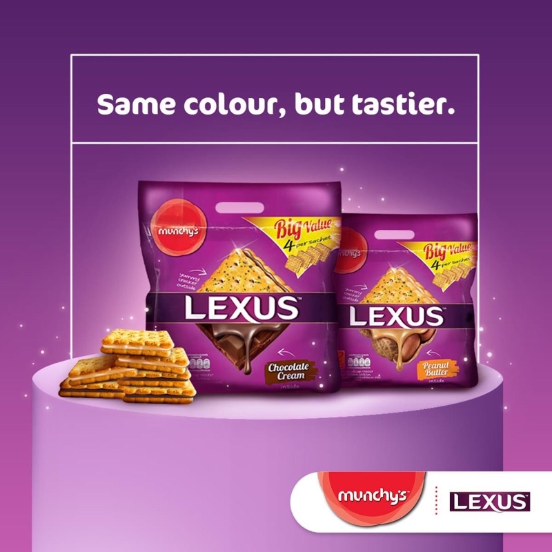 Munchy's Lexus Biscuit Sandwich Chocolate / Peanut (456g) | Shopee Malaysia