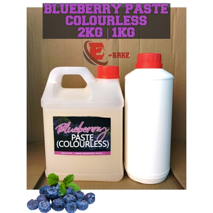 BLUEBERRY PASTE COLOURLESS 1KG | 2KG | PERASA BERI BIRU (TIADA WARNA ...