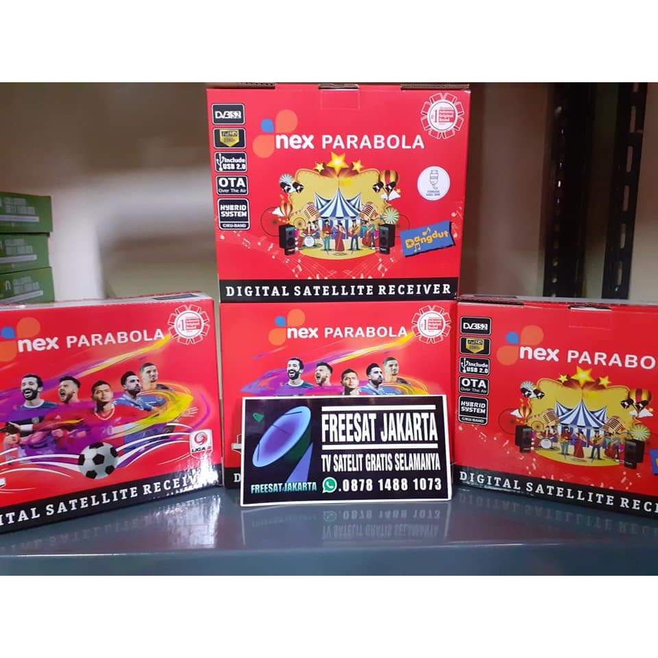 Receiver Nex Parabola Merah C-Band Palapa D SES 9 Ku-band | Shopee Malaysia