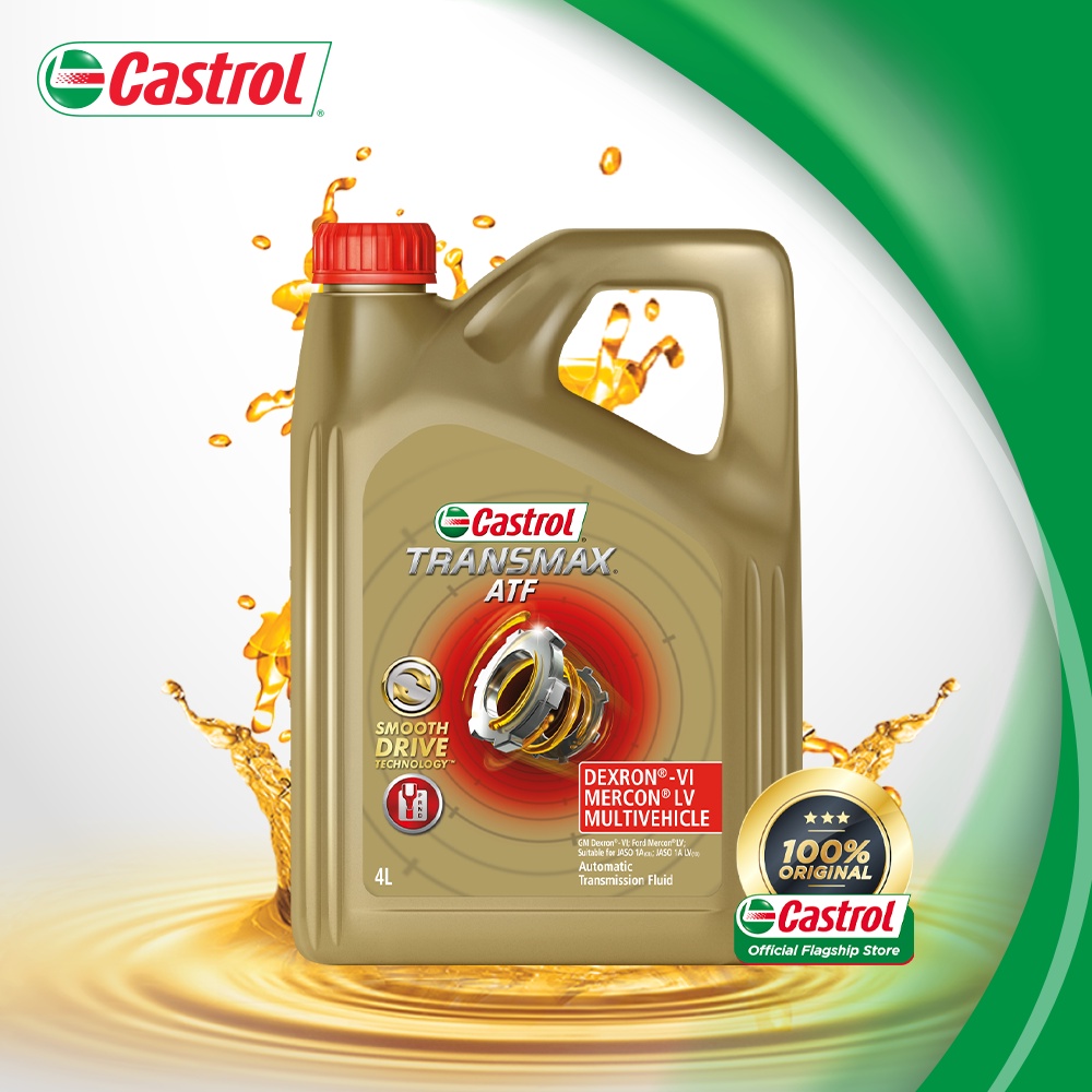 Castrol TRANSMAX ATF DEXRON®-VI MERCON® LV Multivehicle (4L) | Shopee ...