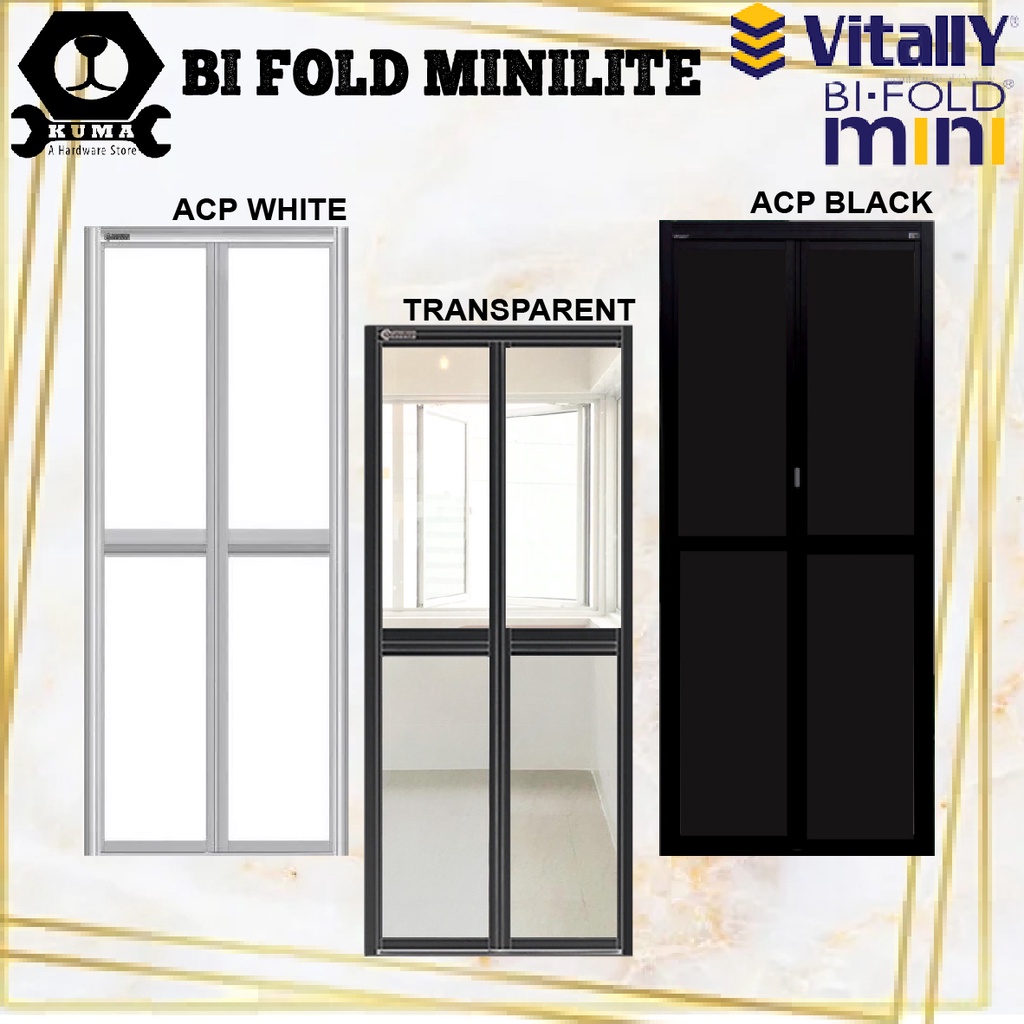 VITALLY BI FOLD MINI LITE / PINTU TANDAS / PINTU BI FOLD 3 COLOR ...