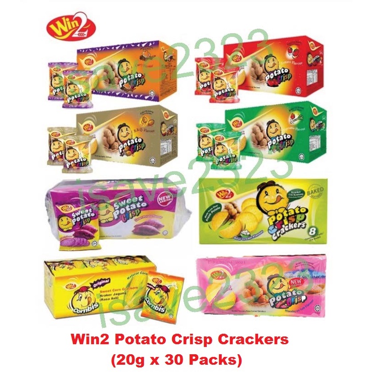 Win2 Potato Crisp (20g x 30 Packs) - 8 Flavours | Shopee Malaysia
