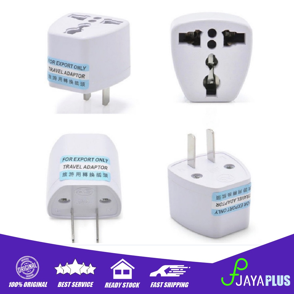 JP_ 3-Pin Universal Adapter Plug Head UK 3 Pin Malaysia China Plug ...