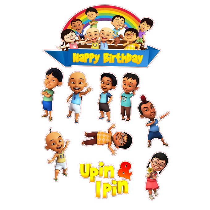 UPIN AND IPIN CAKE TOPPER #upinipin | Shopee Malaysia