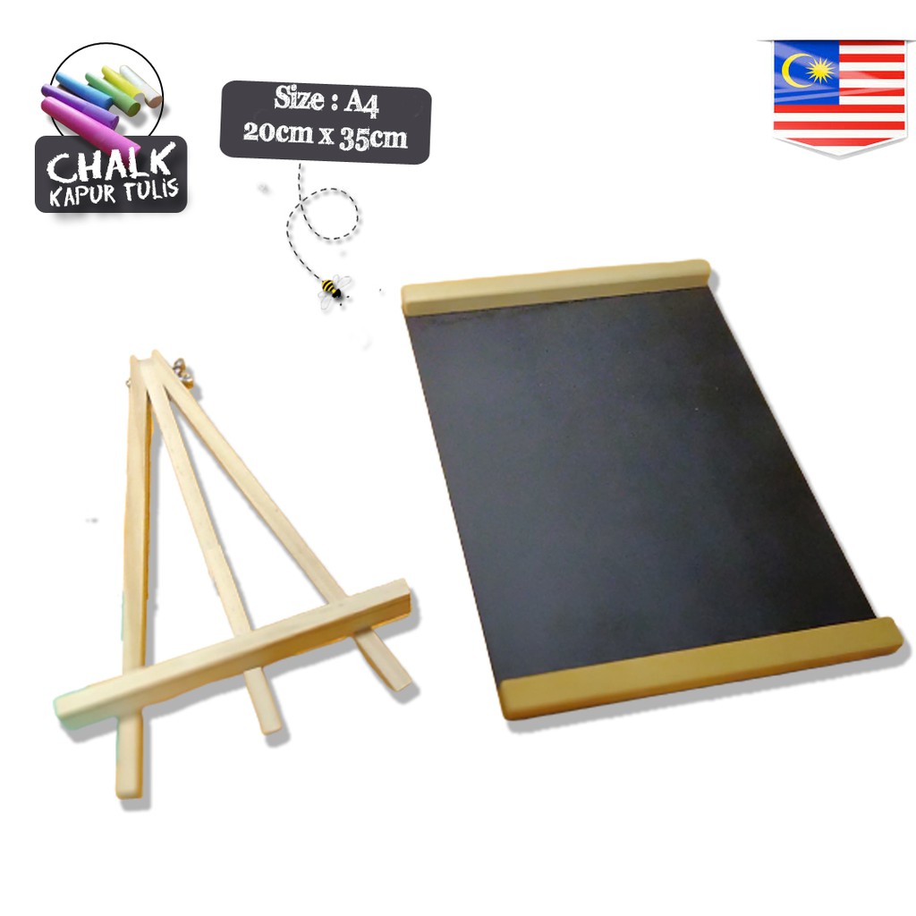 A4 (35cm*20cm) Korean Table Menu New Version Board Wood ChalkBoard ...