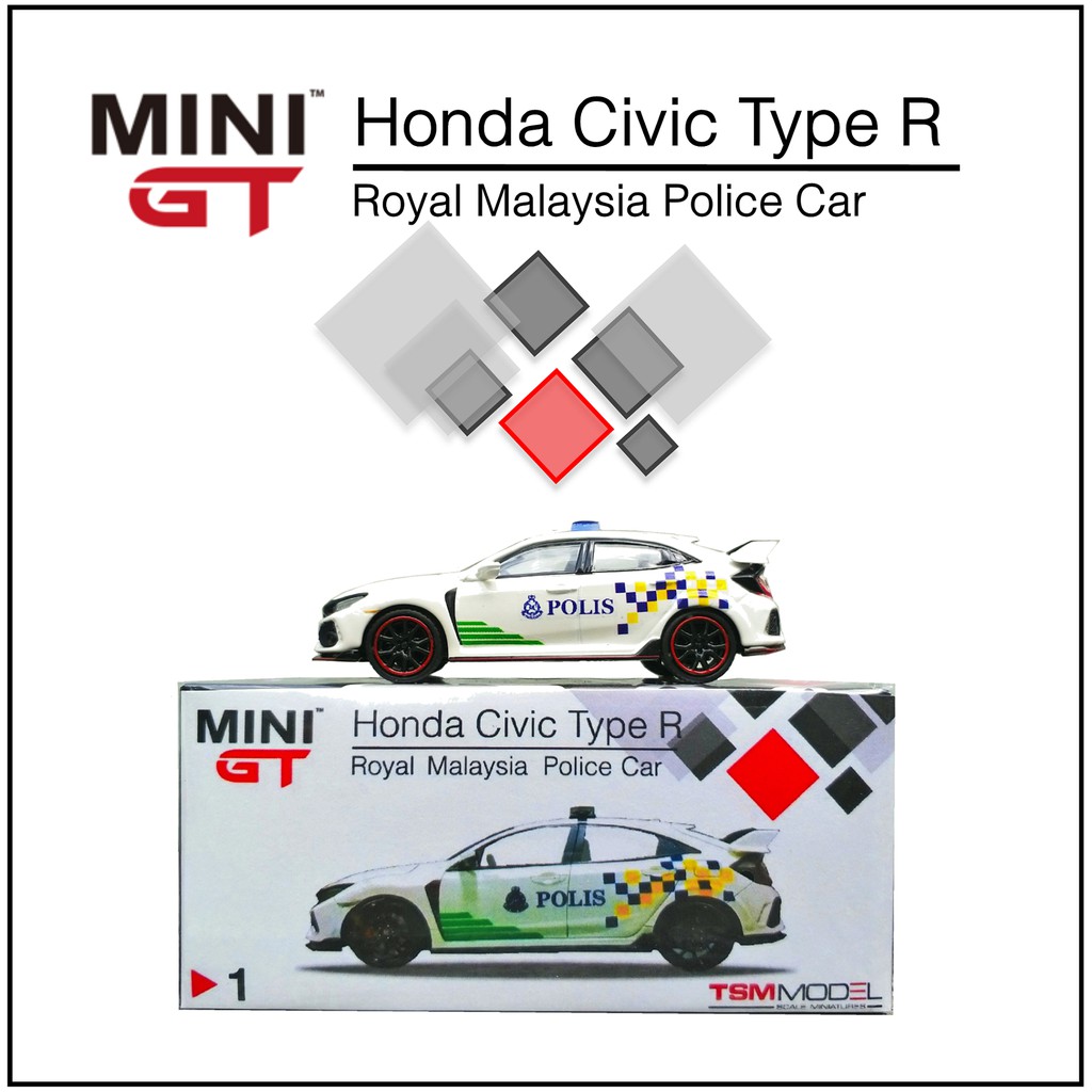 Mini GT Civic Type R FK8 PDRM 1:64 Model Diecast Car | Shopee Malaysia
