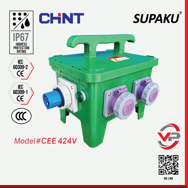 SUPAKU CEE 424V JUNCTION BOX 24V DB BOX UNGGU 24V SINGLE PHASE STEP ...