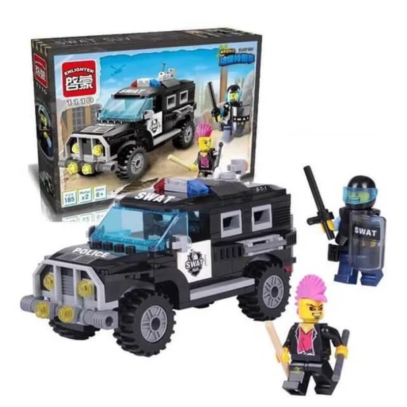 Building Blocks - City SWAT Team SUV (Enlighten 1110) | Shopee Malaysia