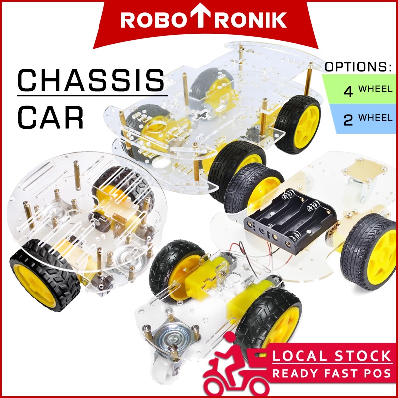 Car Chassis Kit 4WD / 2WD (Wheel Drive) with Speed Encoder (Unassembled ... Car Chassis Kit 4WD / 2WD (Wheel Drive) with Speed Encoder (Unassembled ...