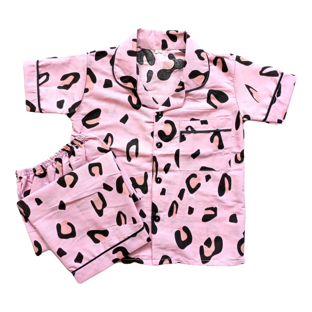 [ADULT&KIDS] EXCLUSIVE BUTTON CARTOON PYJAMAS~PYJAMAS BUTANG ~ PINK ...