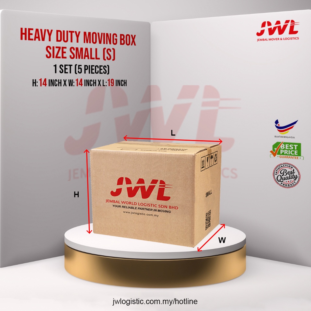 [ Saiz S ] Carton box for house moving kotak pindah rumah - 5 pcs ...
