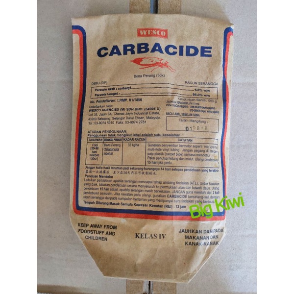 Carbacide Cabaryl 5% 500g - Racun serangga bena perang pesticide | Shopee Malaysia