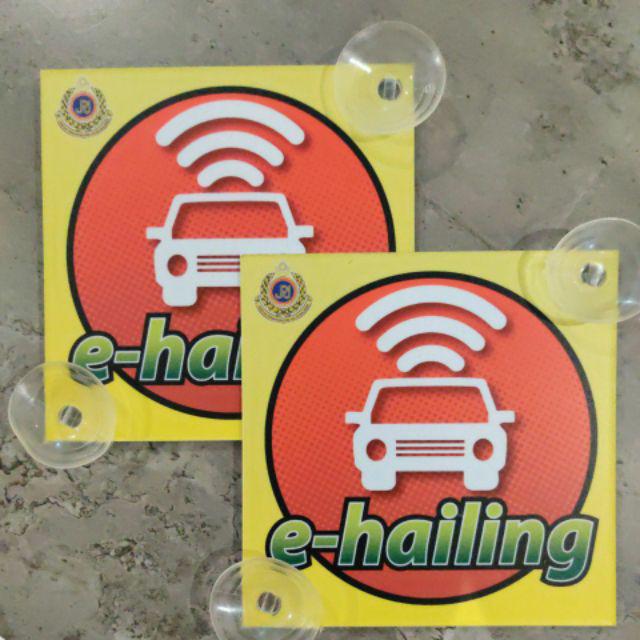 E-Hailing Sticker 2 PCS [ Removable] with rubber suction | Shopee Malaysia