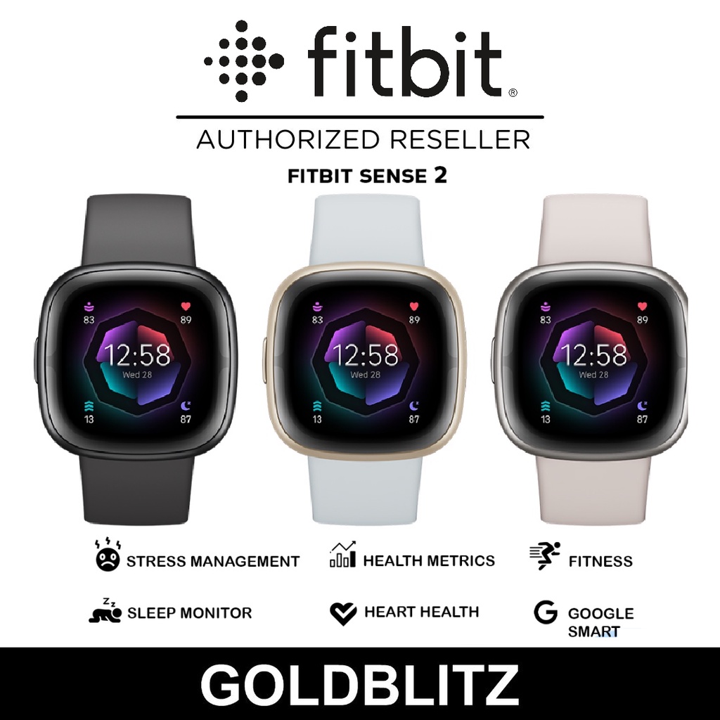 Fitbit Sense 2 Smartwatch GPS NFC AMOLED SpO2 Bluetooth Call Stress EDA ...