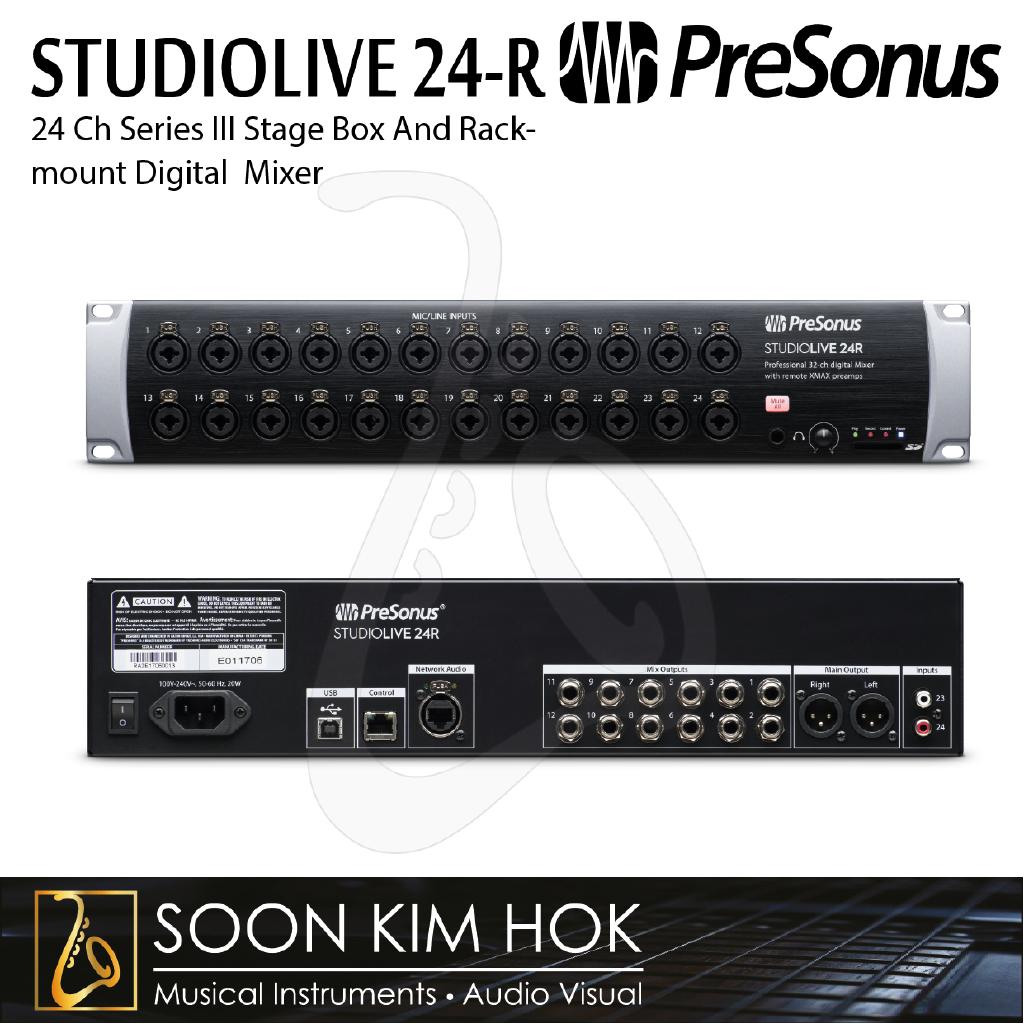 PRESONUS STUDIOLIVE 24-R 24 Ch Series III Stage Box And Rackmount ...