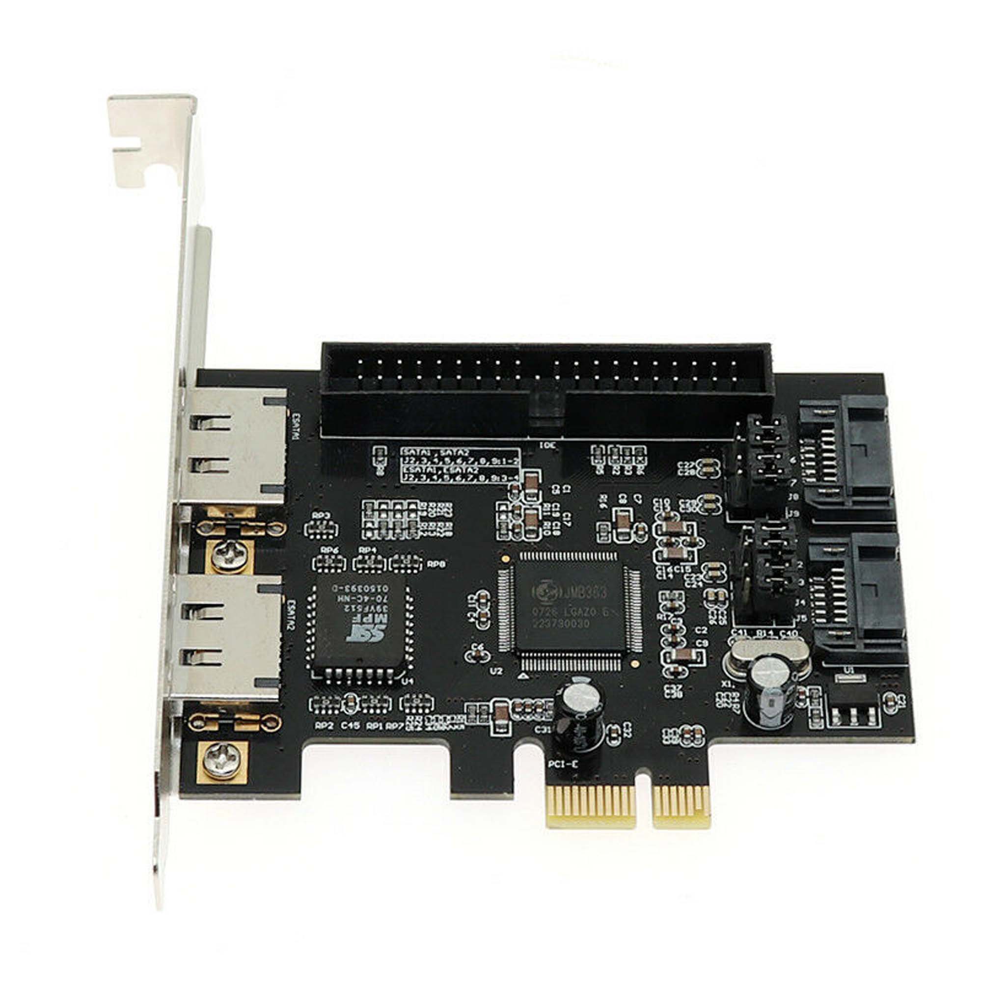 PCIe PCI Express to IDE + 2x SATA II + 2x ESATA Raid Controller Adapter ...