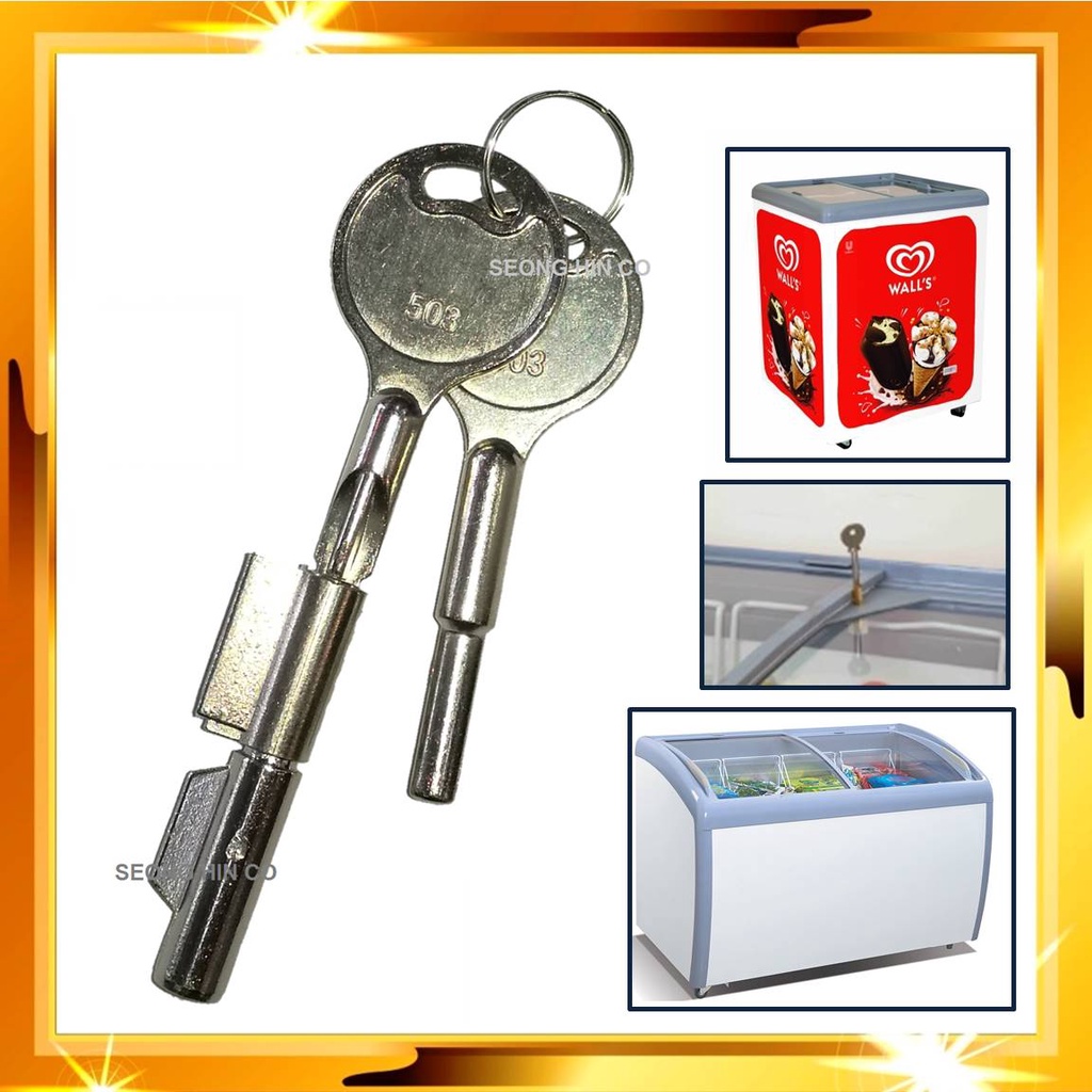 Ice Cream Freezer Lock With Key / Ice Cream Box Lock With Key | Shopee ...
