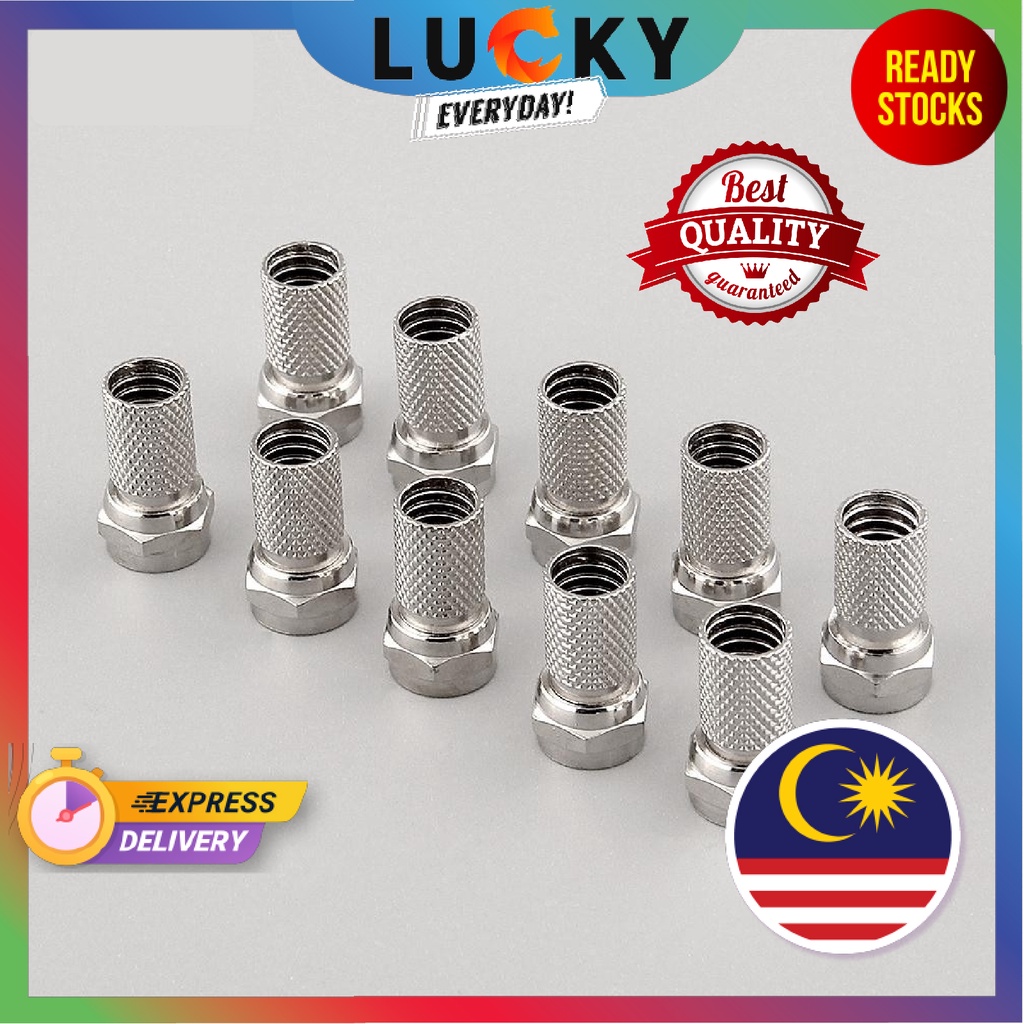 RG6 Connector F Type For Cable RG6 Socket ASTRO MYTV | Shopee Malaysia