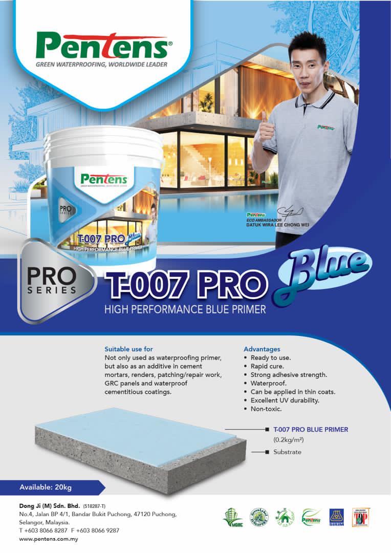 TECHART 20KG PENTENS WATERPROOFING PRIMER T-007 CEMENT MODIFIER ...