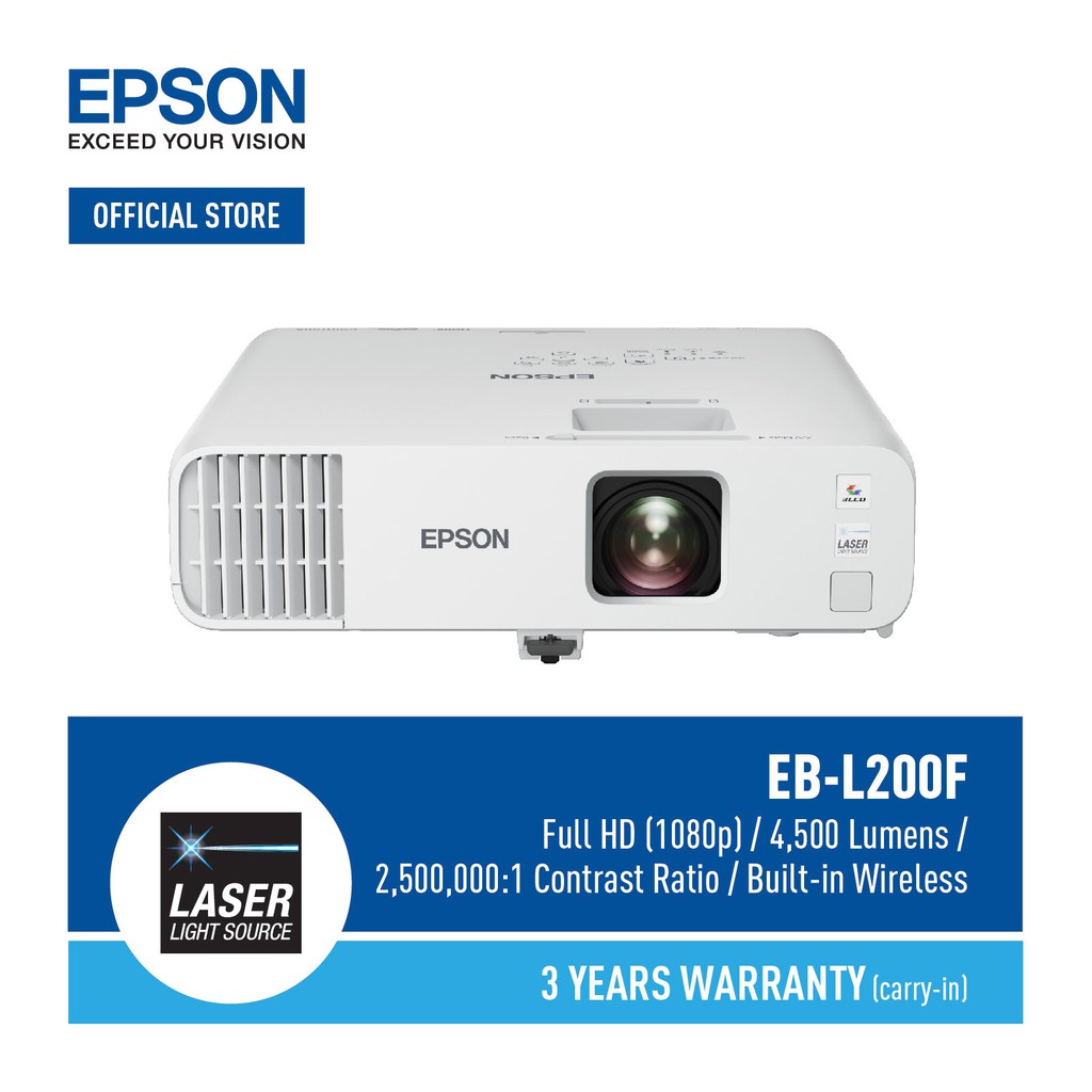 Epson EB-L200F Full HD 4,500 lumens Projector | 20,000 hours lamp life ...
