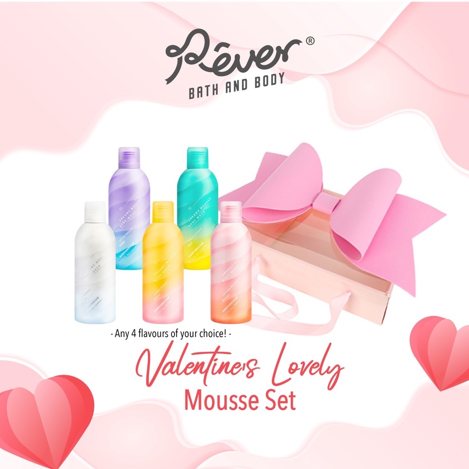Be My Valentine Shower Mousse Set (5 in 1 set) | Shopee Malaysia