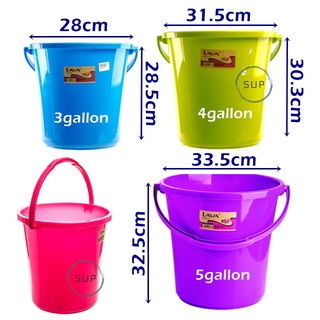 LAVA Plastic Pail with Handle / Tong Air Baldi / Housekeeping / Basin ...