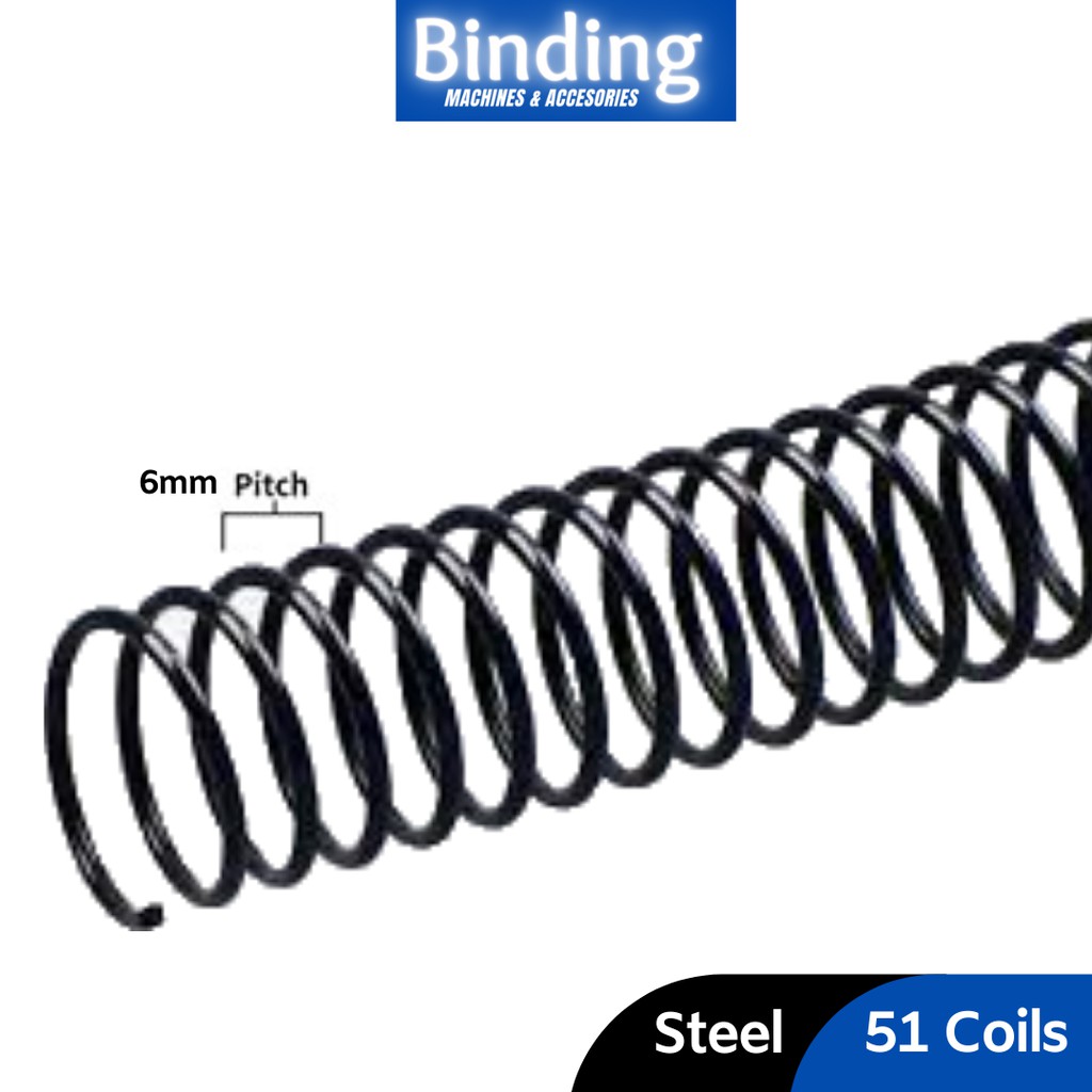 Metal Spiral Binding Coils / Steel spiral Coils A4 Size For Book ...