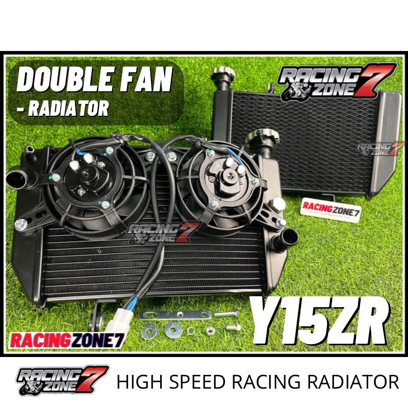 DOUBLE FAN RADIATOR/ Y15ZR Twin Fan Radiator Besar/ Radiator Kipas ...