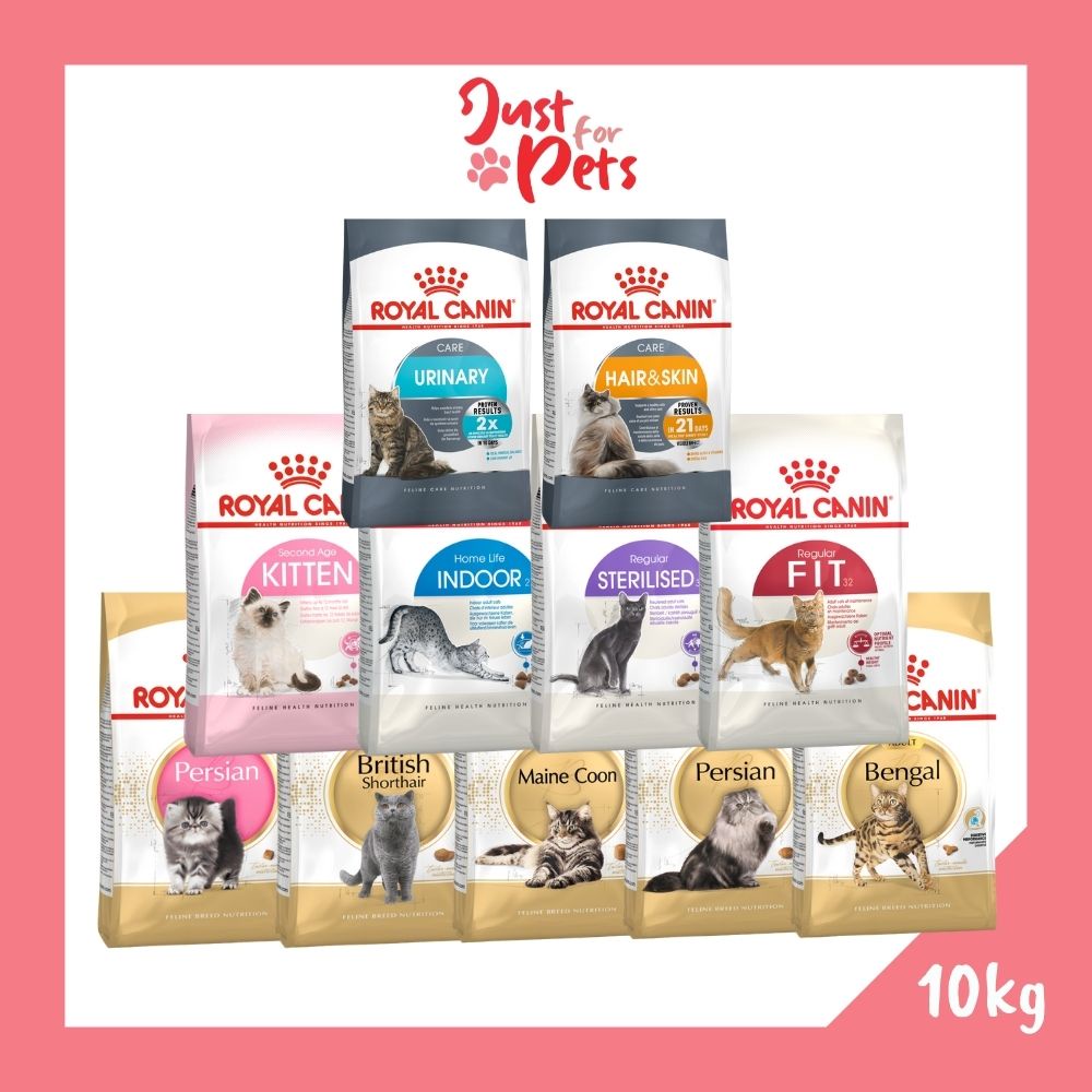 Royal Canin 10kg Dry Cat Food (Persian / Hair & Skin / British Shorthair / Urinary Care / Indoor ...