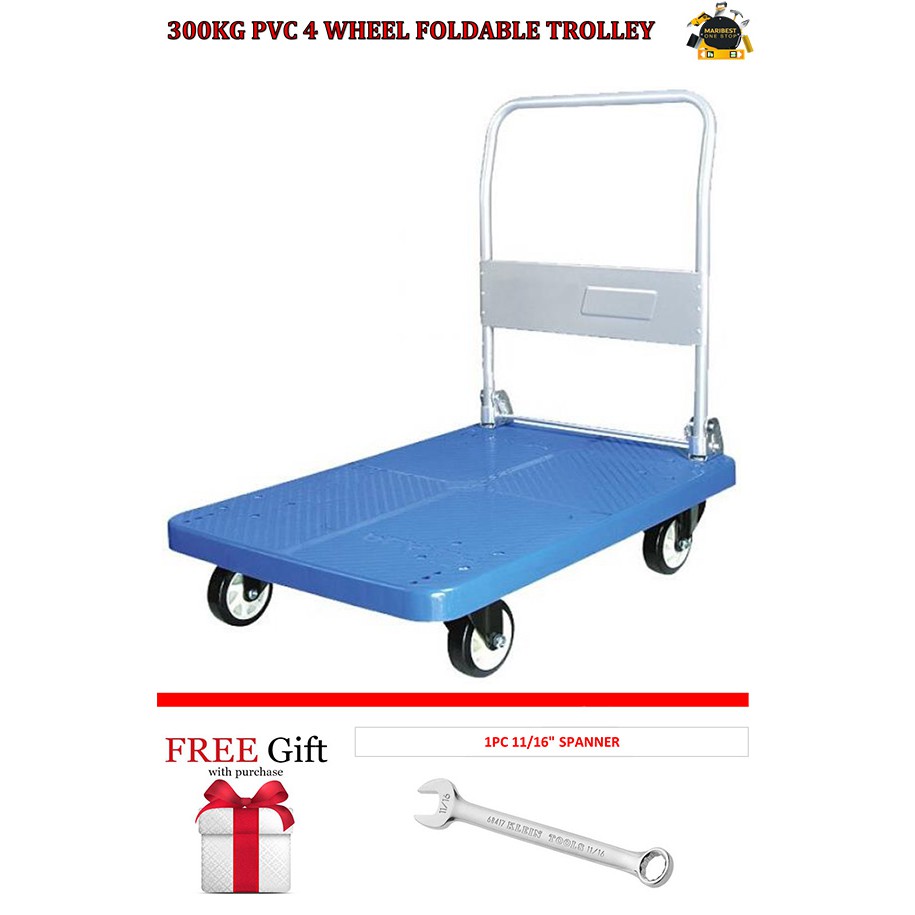 HEAVY DUTY PVC FOLDABLE TROLLEY CAPACITY 300KG | Shopee Malaysia
