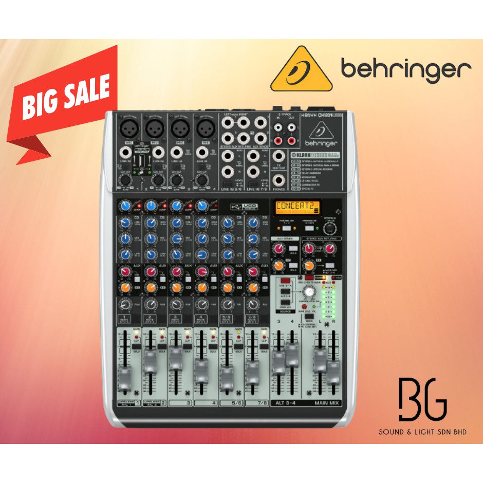 behringer QX1204USB Premium 12-Input 2/2-Bus Mixer with XENYX Mic ... behringer QX1204USB Premium 12-Input 2/2-Bus Mixer with XENYX Mic ...