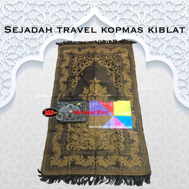 Sejadah Travel Kompas Kiblat (Bewarna) | Shopee Malaysia