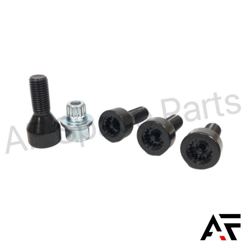 BMW Anti Theft Safety Special Wheel Lock Nut M12 1.5 Black (24mm) M12X1 ...