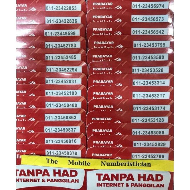 Vip Number Hotlink Prepaid (12345) Nombor Vip Maxis Simkad | Shopee ...