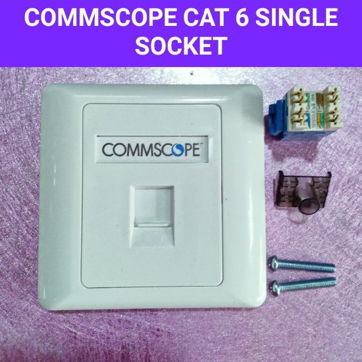 *READY STOCK*NEW MODEL COMMSCOPE AMP® GENUINE SINGLE/1 PORT/ 1GANG ...