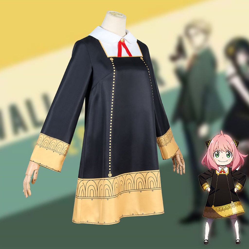 (Ready stock)Anime Spy x Family Cosplay Anya Forger Costume Cosplay ...