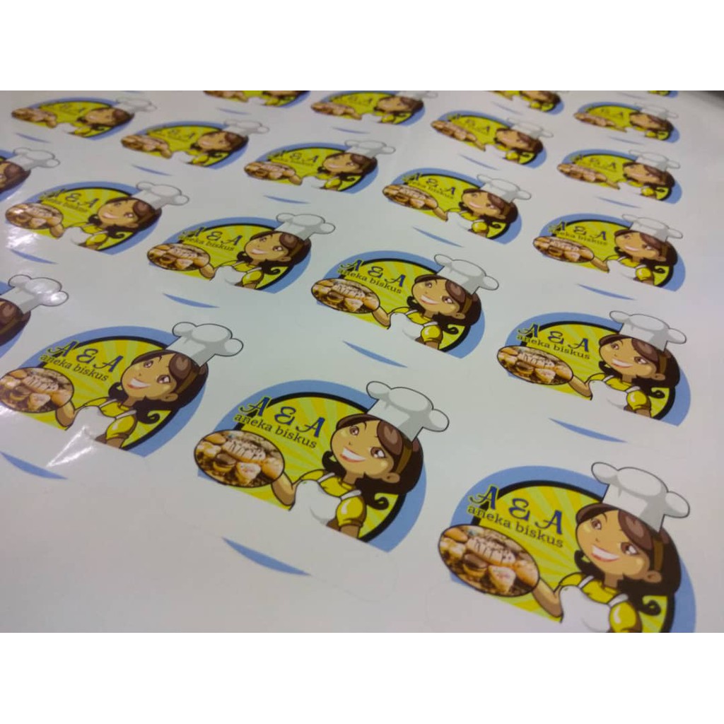 STICKER PRODUK || 3CM || CUSTOM DESIGN FREE || 200 PCS | Shopee Malaysia