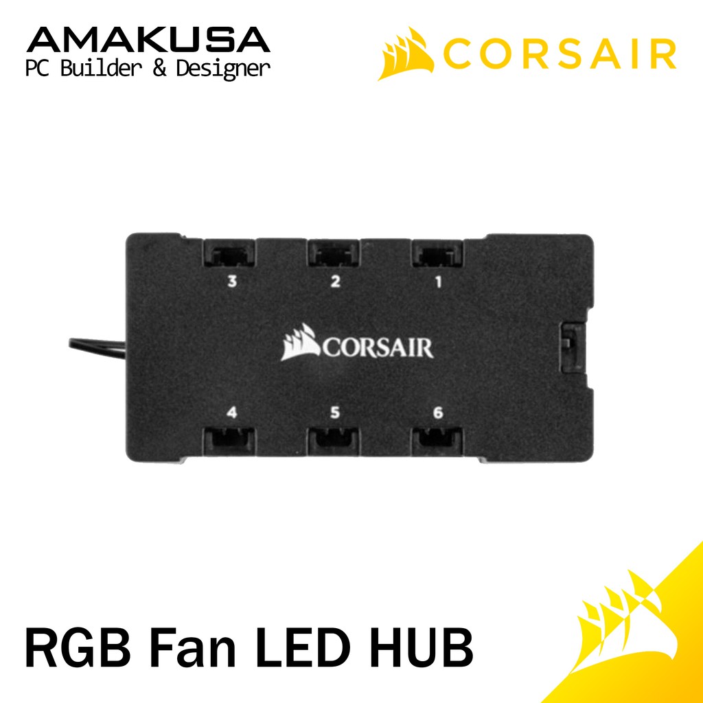 Corsair iCUE RGB LED Fan HUB PC Desktop Computer DIY AMAKUSA | Shopee ...