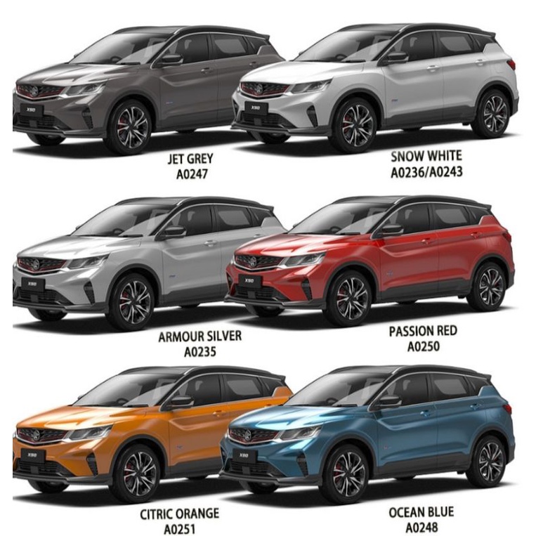 Proton X50 2K Paint Colour Mixing | Shopee Malaysia