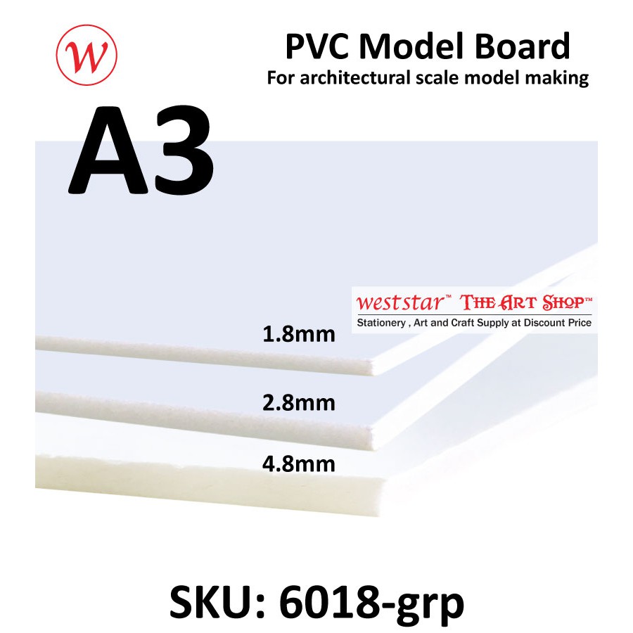 A3 PVC Model Board , Modelling board | For architectural model making ...