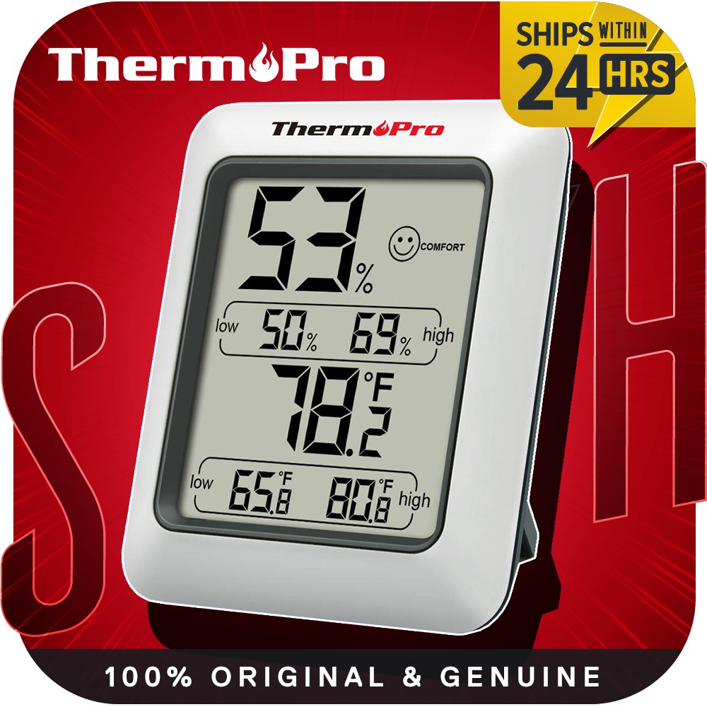 Thermopro Tp50 Digital Hygrometer Indoor Thermometer And Humidity Gauge With Temperature