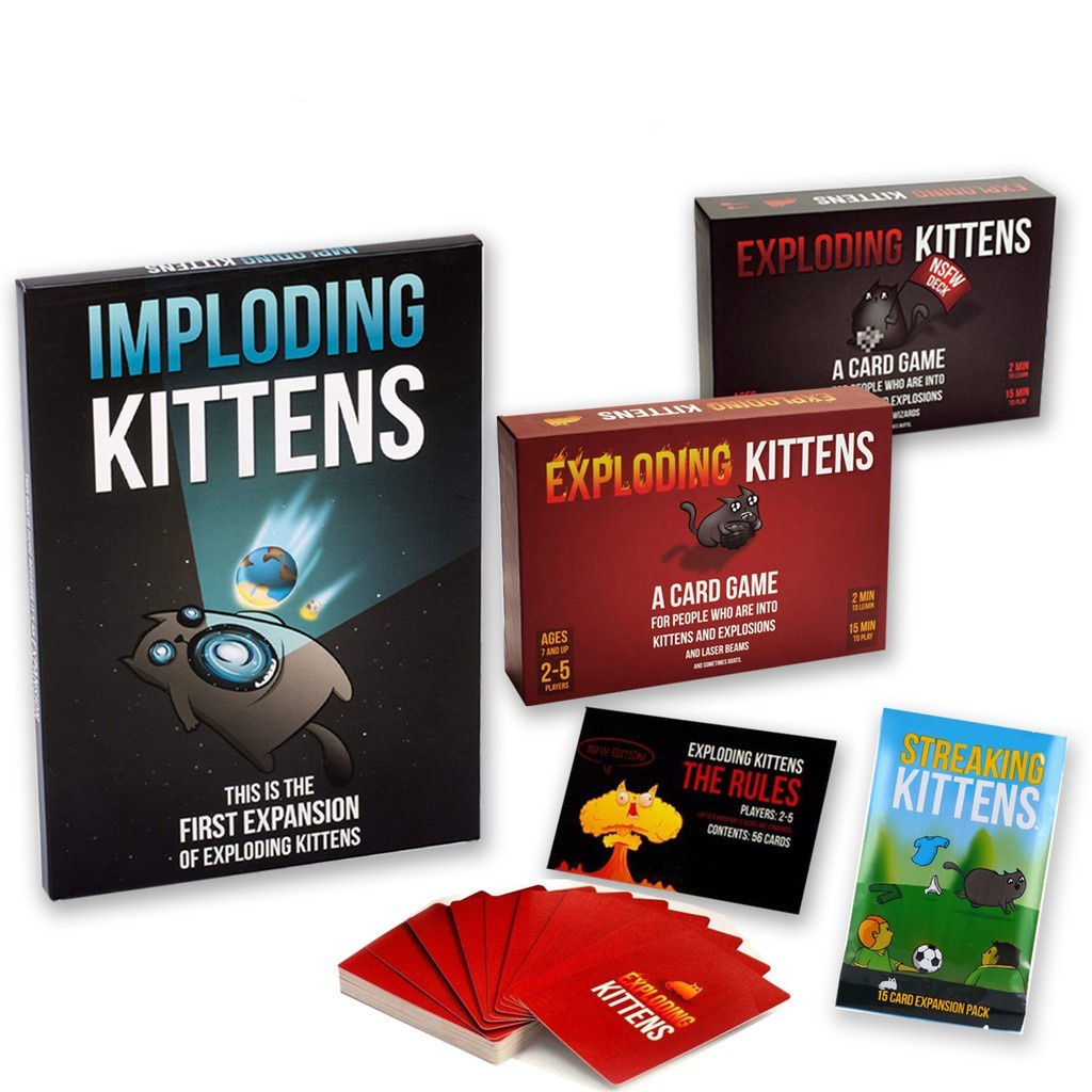 Exploding Kittens | NSFW Deck | Imploding Kittens | Barking Kittens | Streaking Kittens ...