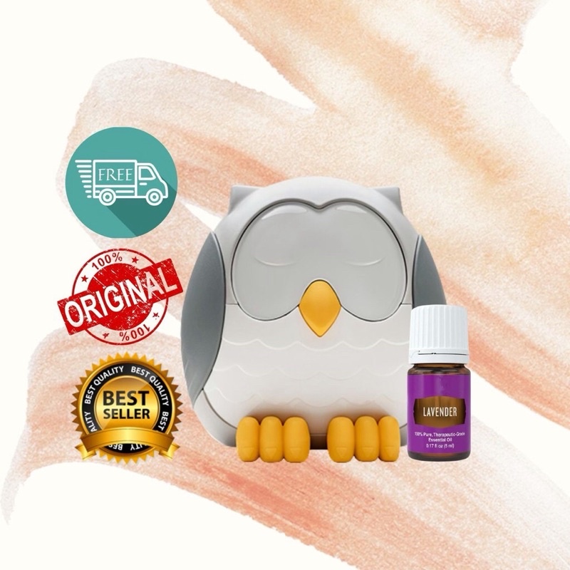 ORIGINAL Feather The Owl Diffuser Young-Livings + 5ml Lavender | Shopee ...