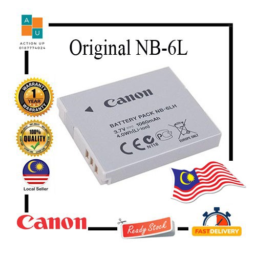 Canon NB-6L Li-Ion Battery for Canon PowerShot SX510 HS SX170 IS Ixus 85is | Shopee Malaysia