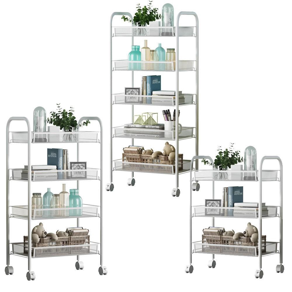 Rak Trolley Tempat Simpan Barang 3 4 5 Tingkat Bertingkat 3 4 5 Tier ...